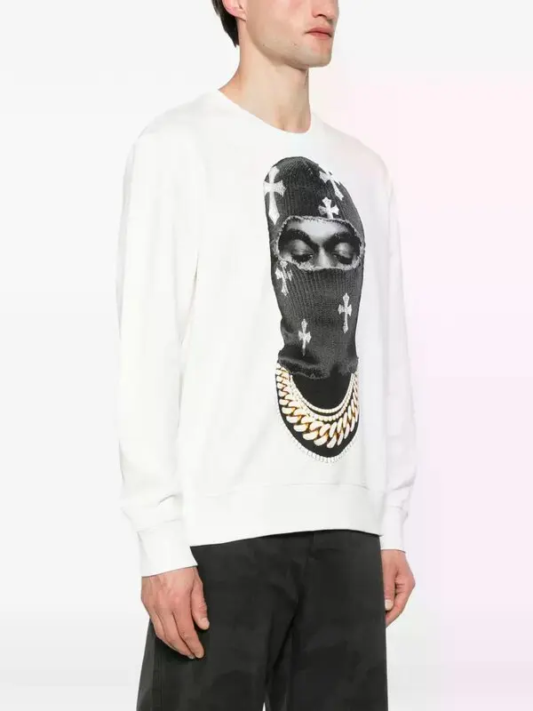 IH NOM UH NIT Graphic-print Hoodie - Neutrals