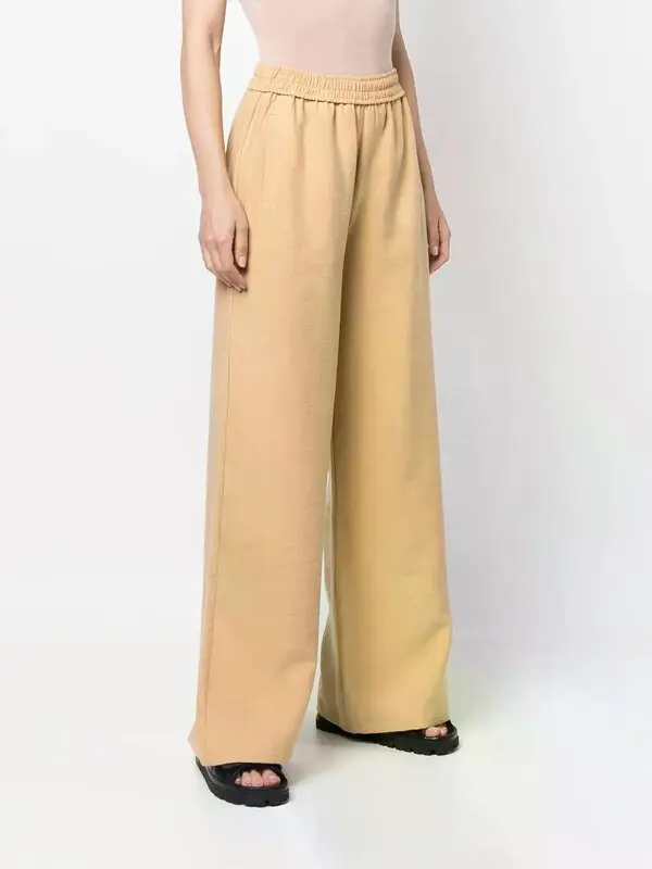 Rodebjer Wide-leg Jogger Trousers In Sand Beige