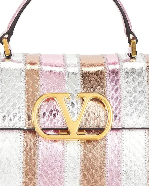 Valentino Garavani Vsling Elaphe Top Handle Bag - Rosa, Giacinto, & Old Rose