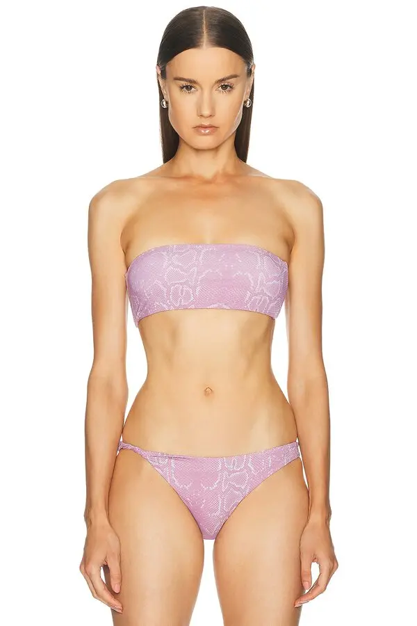 ZIAH Twisted Bandeau Bikini Top