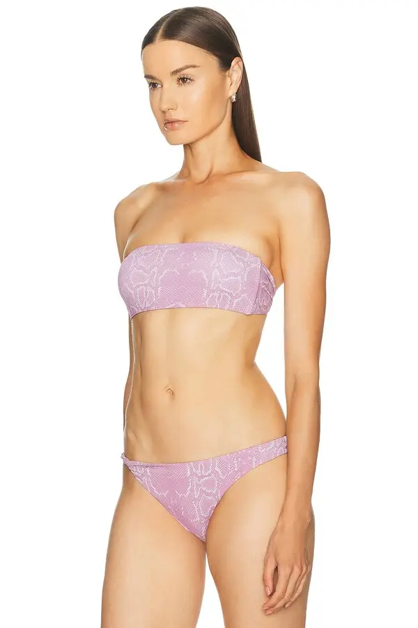 ZIAH Twisted Bandeau Bikini Top