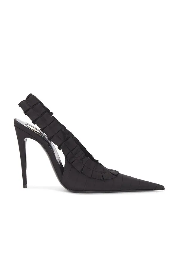 Saint Laurent Madeleine Slingbacks - Nero