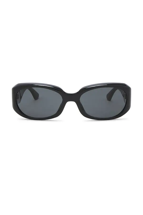 Saint Laurent Bold Rectangular Sunglasses - Black