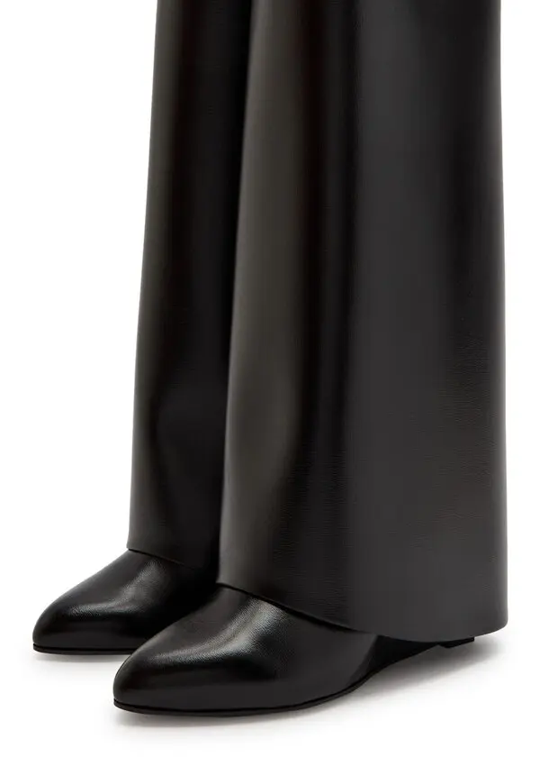 Givenchy Shark Lock 90 Leather Knee-high Boots