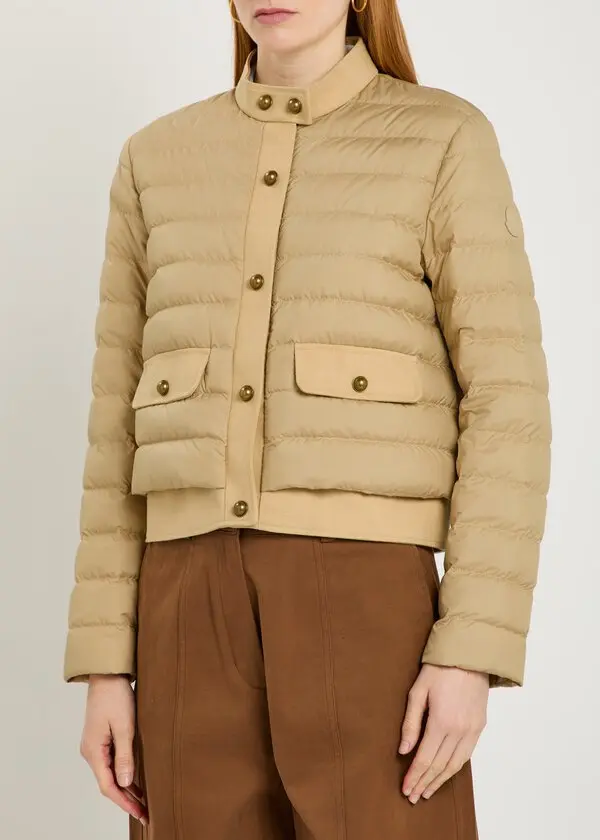 Moncler Padded Shell Jacket - Beige