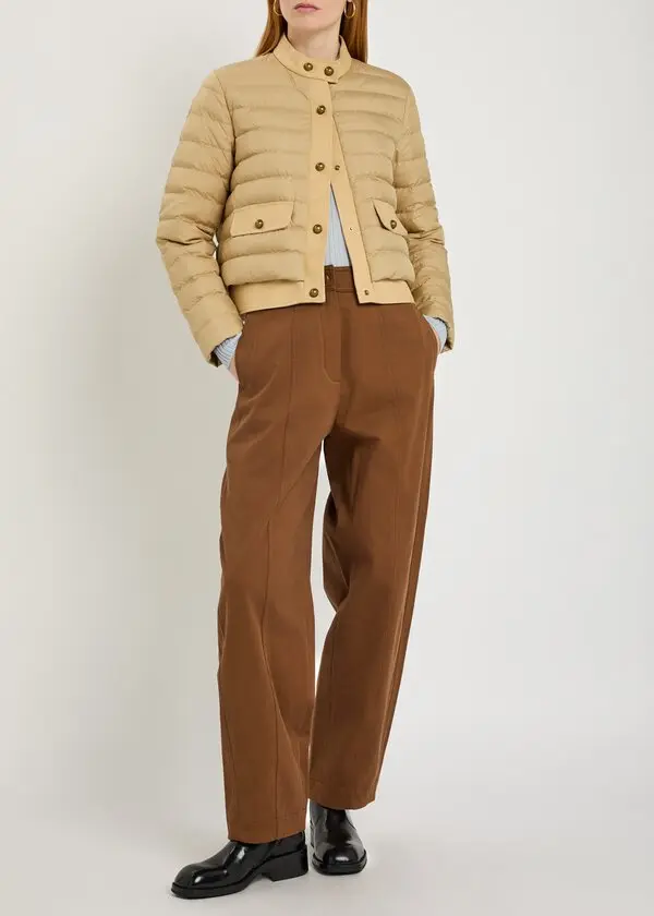 Moncler Padded Shell Jacket - Beige