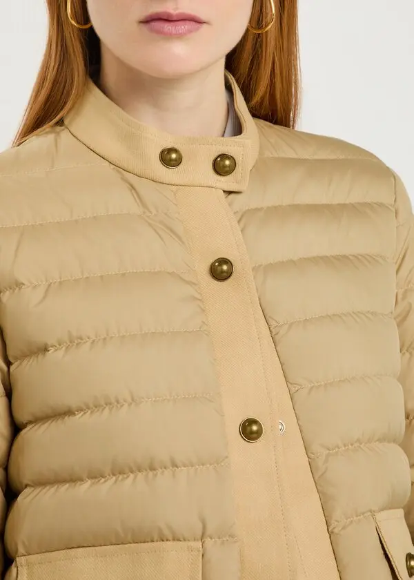 Moncler Padded Shell Jacket - Beige