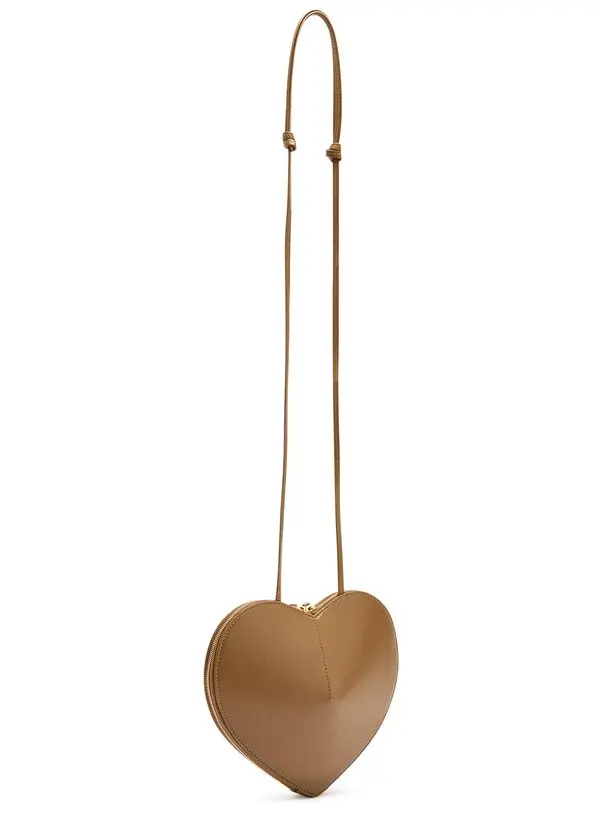 Alaïa Le Coeur Suede And Leather Cross-body Bag - Brown