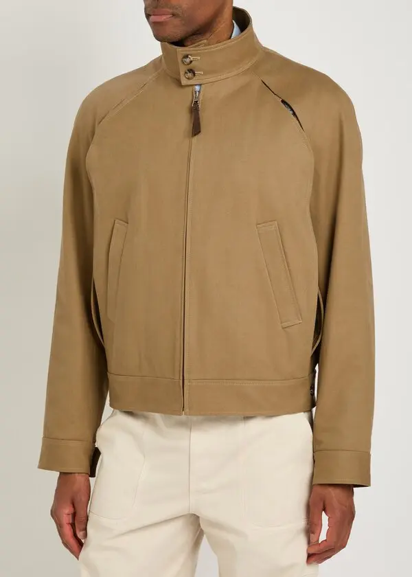 Loewe Layered Wool And Cotton-twill Jacket