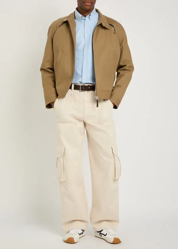 Loewe Layered Wool And Cotton-twill Jacket