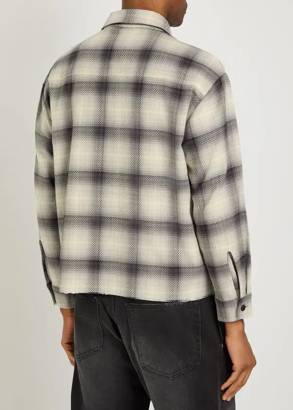 ASKYURSELF Raw Summer Plaid Flannel Overshirt