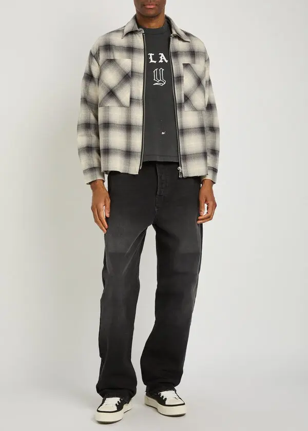 ASKYURSELF Raw Summer Plaid Flannel Overshirt