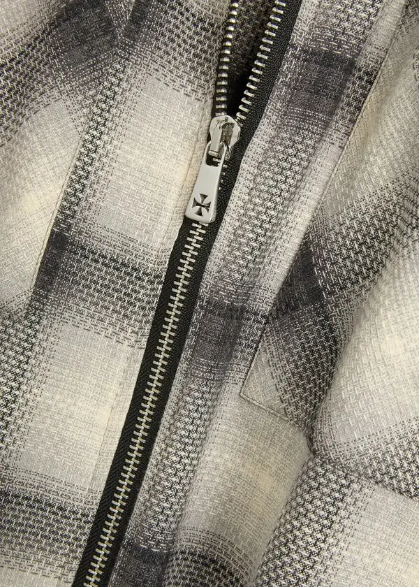 ASKYURSELF Raw Summer Plaid Flannel Overshirt