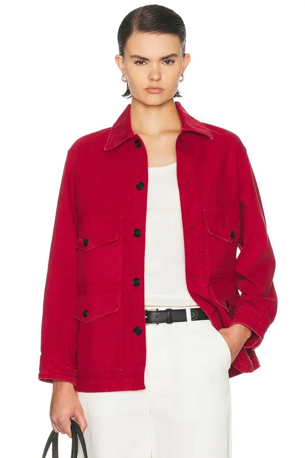 NILI LOTAN Leroy Jacket - Scarlet