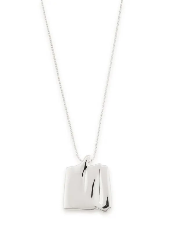 Jenny Bird Sculpted Pendant Necklace - Silver