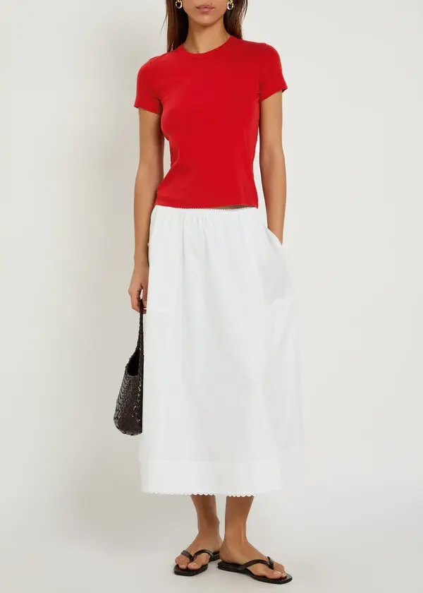 Vince Shrunken 90s Cotton And Modal-blend T-shirt