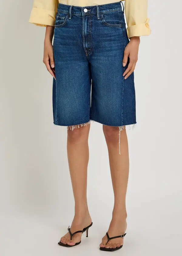 MOTHER The Half-pipe Bermuda Denim Shorts