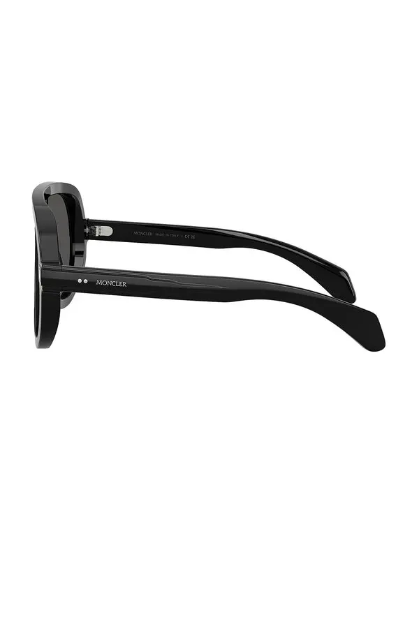 Moncler Sunsette Aviator Sunglasses - Black