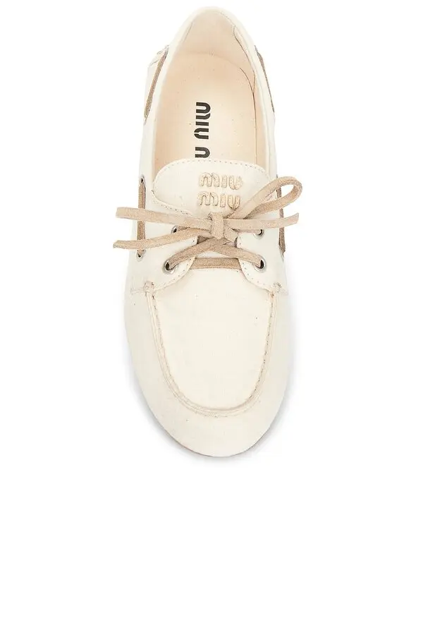 Miu Miu Moccasin - Ecru