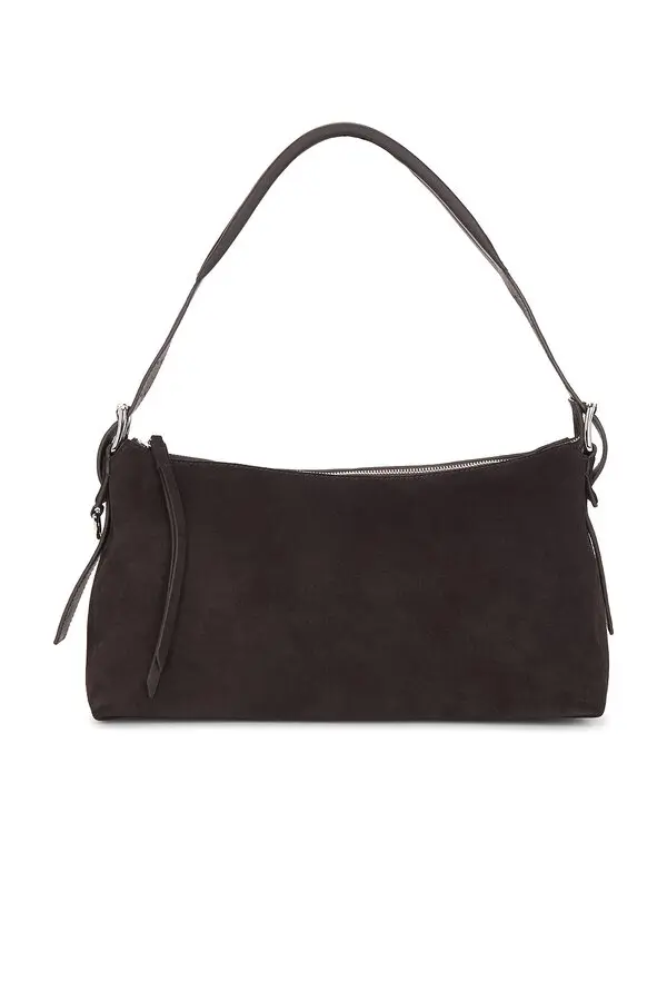 LEMAIRE Belted Baguette Bag - Ebony Brown