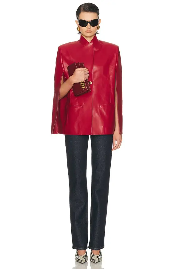 Khaite Dolso Jacket - Deep Red
