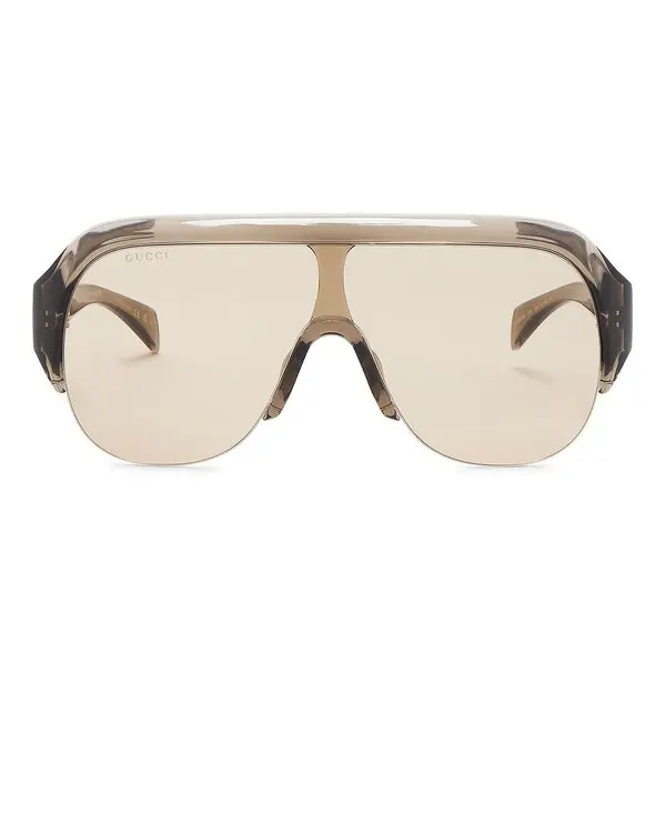 Gucci 70's Nuances Mask Sunglasses - Brown