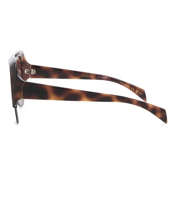 Gucci 70's Nuances Mask Sunglasses - Havana & Brown