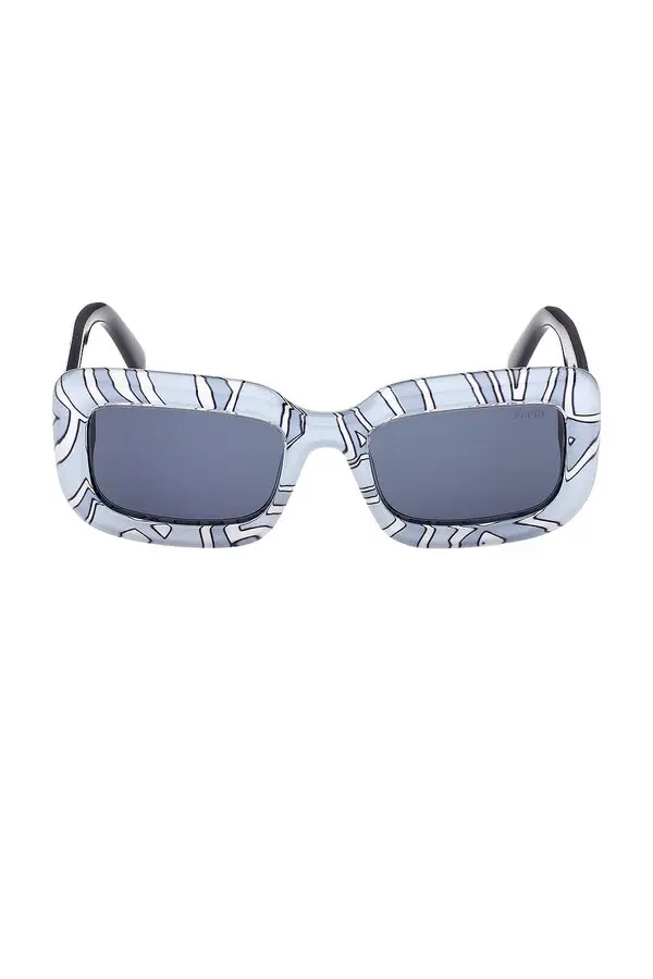 Emilio Pucci Rectangular Sunglasses - Blue
