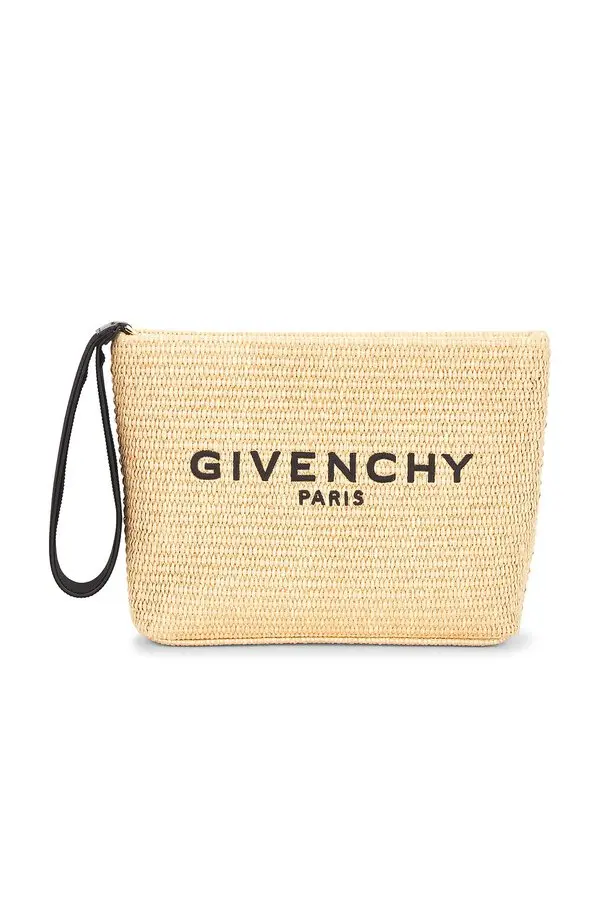 Givenchy Raffia Pouch - Natural
