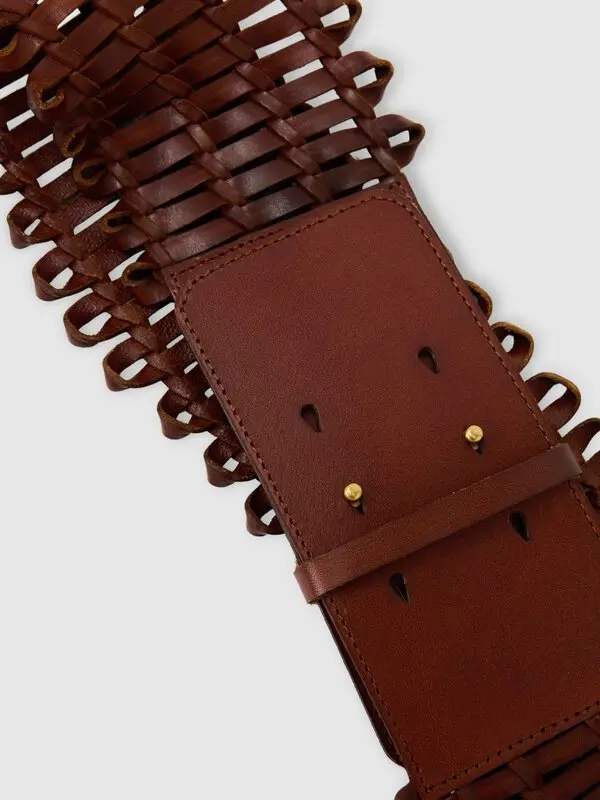 ATELIER Leather Interlaced Belt