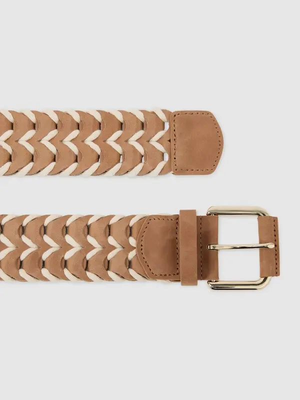 ATELIER Braided Leather Waist Belt