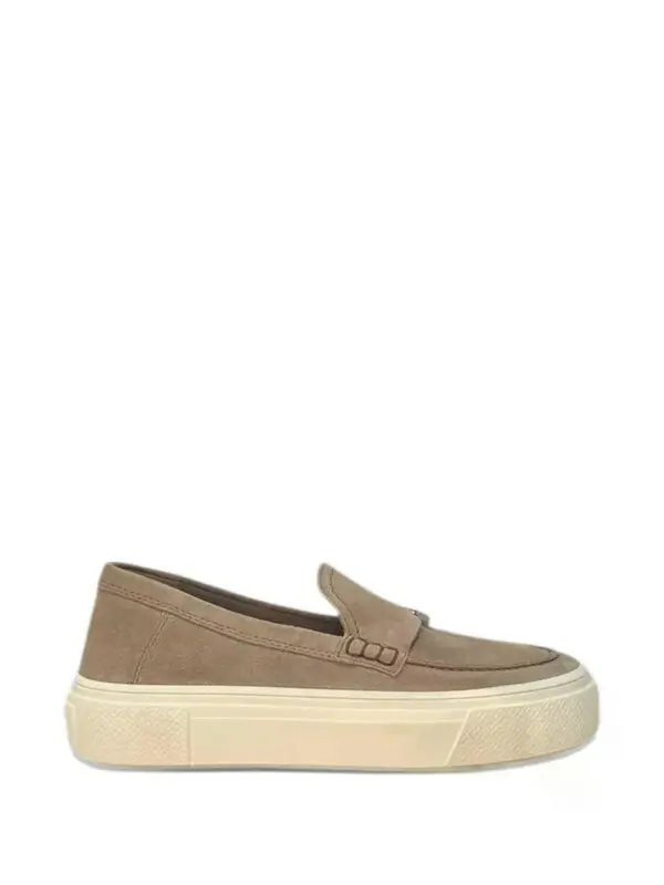 Hogan Crosswind Platform Loafers - Neutrals