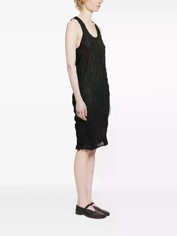 TOTEME Crinkled Tank Dress - Black