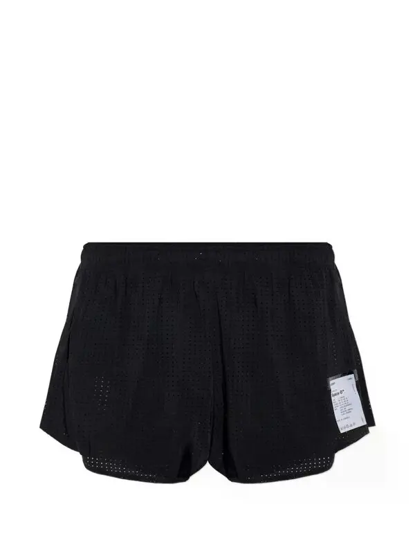 Satisfy Space-o Perforated Shorts - Black