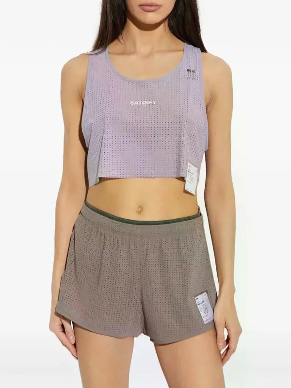 Satisfy Perforated Sleeveless Top