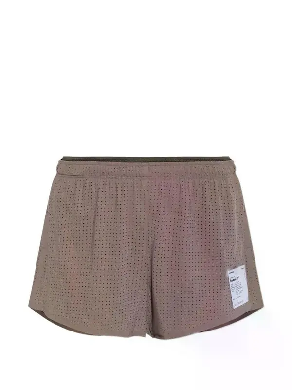 Satisfy Space-o™ Perforated Shorts - Brown