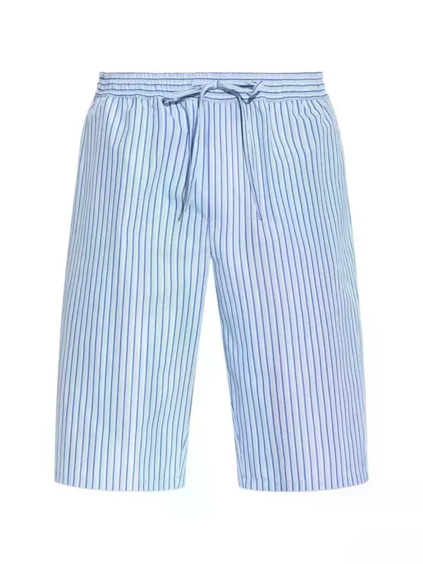 Dolce & Gabbana Striped Drawstring Shorts - Blue