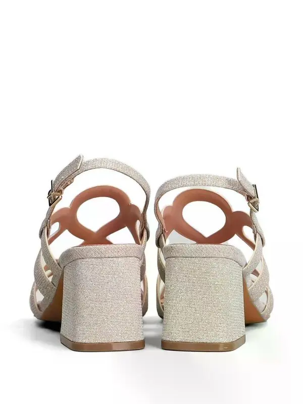BIBI LOU Glitter-effect Cut-out Sandals