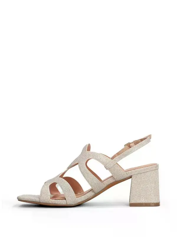 BIBI LOU Glitter-effect Cut-out Sandals