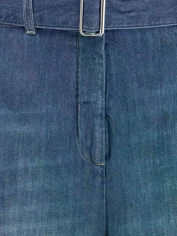True Royal Belted Knee-length Shorts