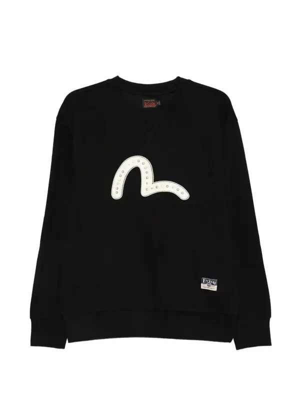 EVISU Logo-patch Sweatshirt - Black