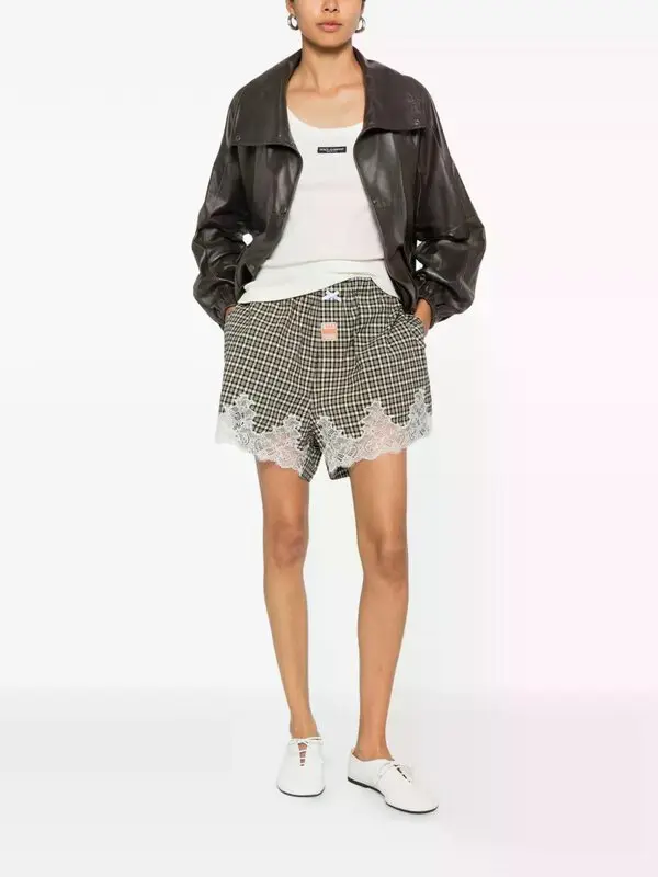 Dolce & Gabbana Logo-patch Ribbed Tank Top - Neutrals