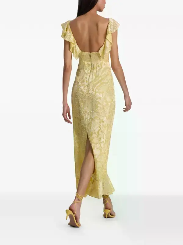 yellow alice and olivia dress ELLIS EMBELLISHED MINI in BUTTER and has since grown into a full womens ready to wear collection Alice + Olivia Yellow Metallic