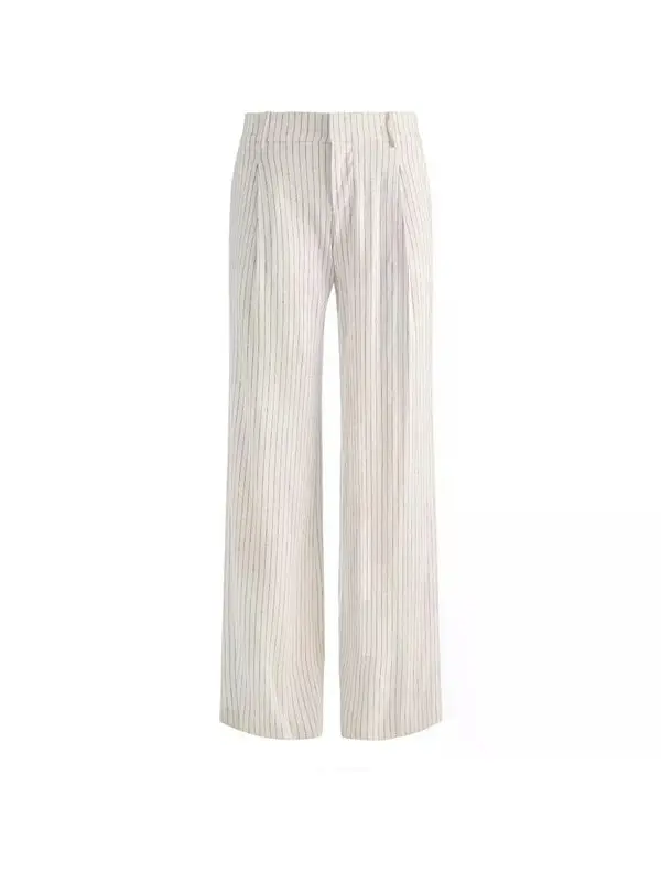 Alice + Olivia Eric Stripe-pattern Trousers - Neutrals
