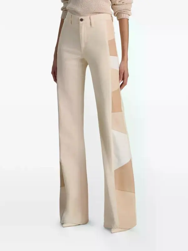 Alice + Olivia Patchwork Jeans - Neutrals