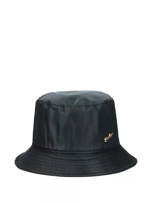 Borsalino Logo-plaque Bucket Hat - Black