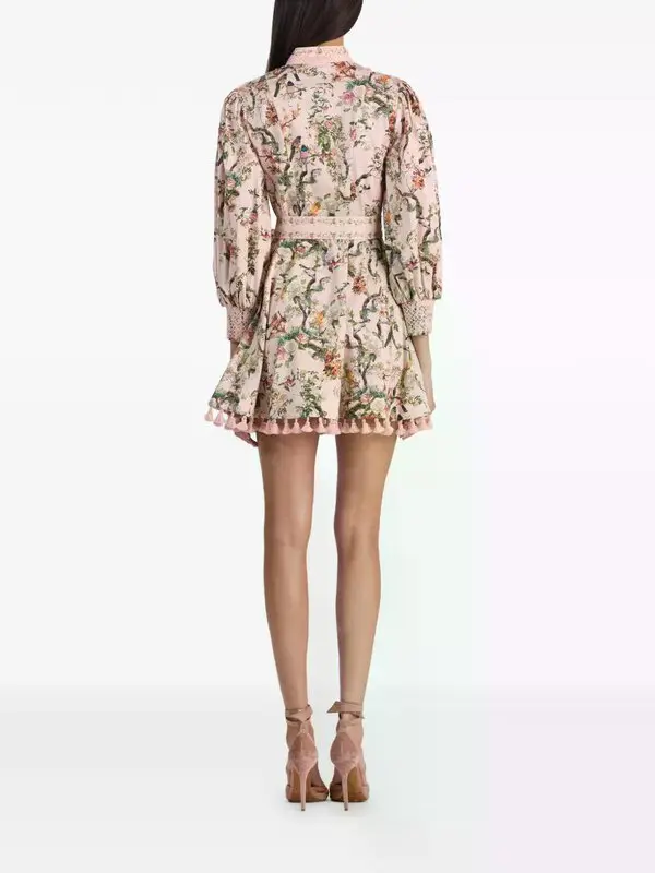 Alice + Olivia Lucy Floral-pattern Mini Dress - Pink
