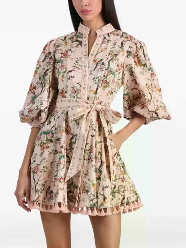 Alice + Olivia Lucy Floral-pattern Mini Dress - Pink