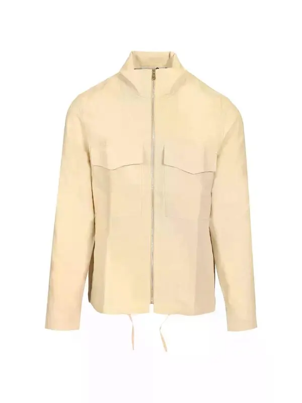 Paul Smith Linen Zip-up Jacket - Neutrals
