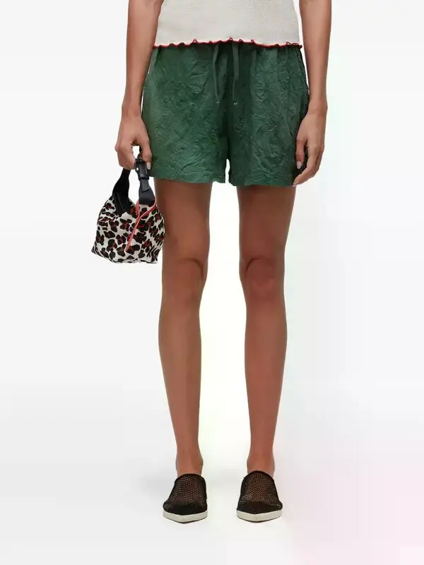OSKLEN Wrinkle-effect Shorts - Green